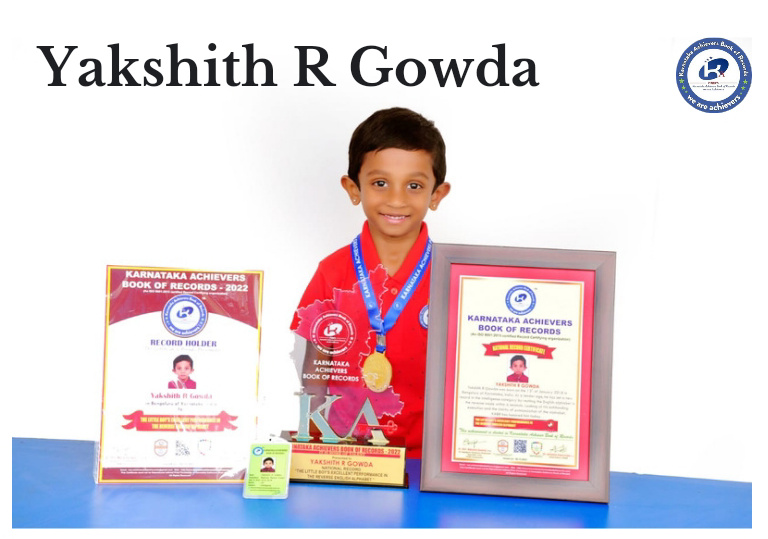 Yakshith R Gowda - excellent performance in the reverse Alphabets