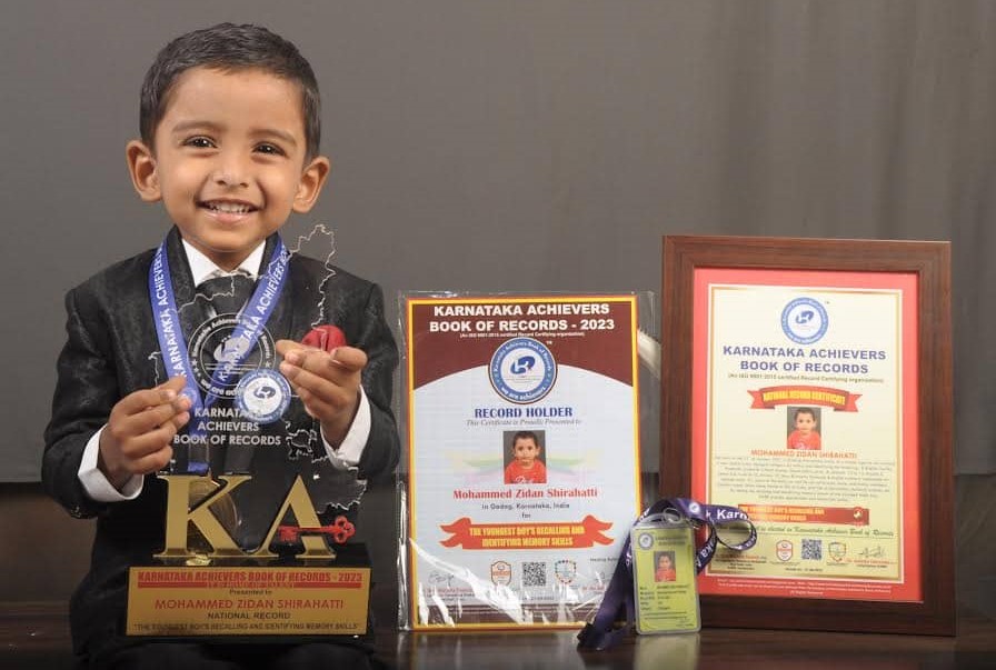Mohammed Zidan Shirahatti - KABR RECORD HOLDER