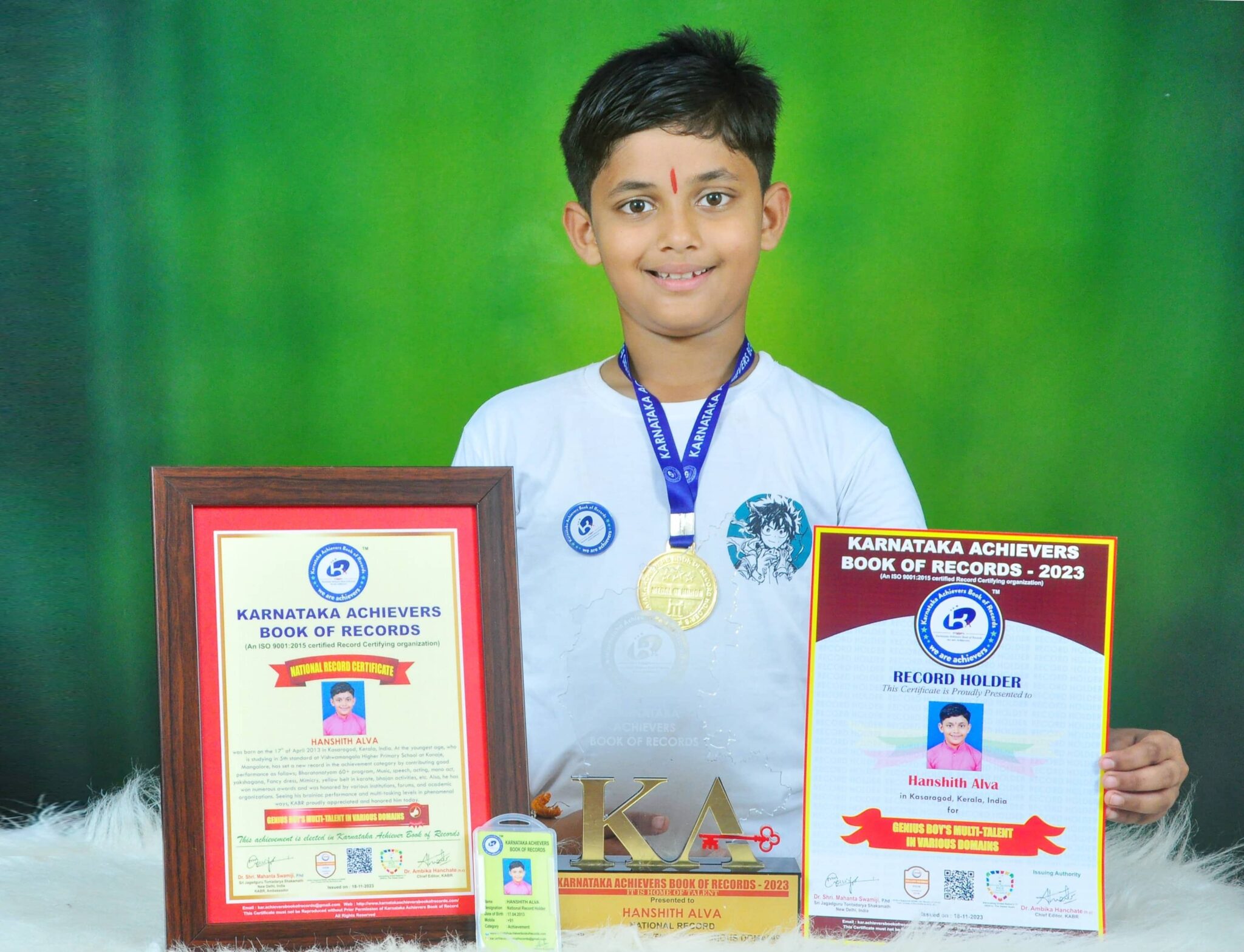 Hanshith Alva -Genius Boy’s multi-talent in various domains